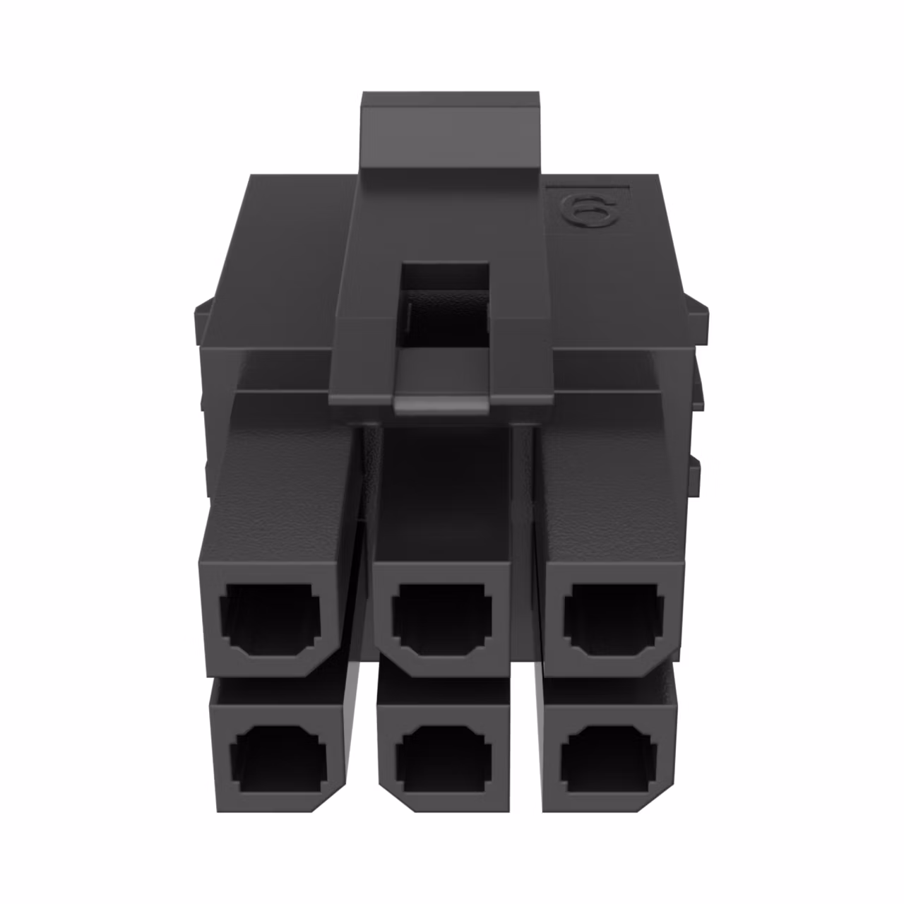 Micro-Fit+ Receptacle Housing, Dual Row, 6 Circuits, UL 94V-0, Low-Halogen, Black for sale