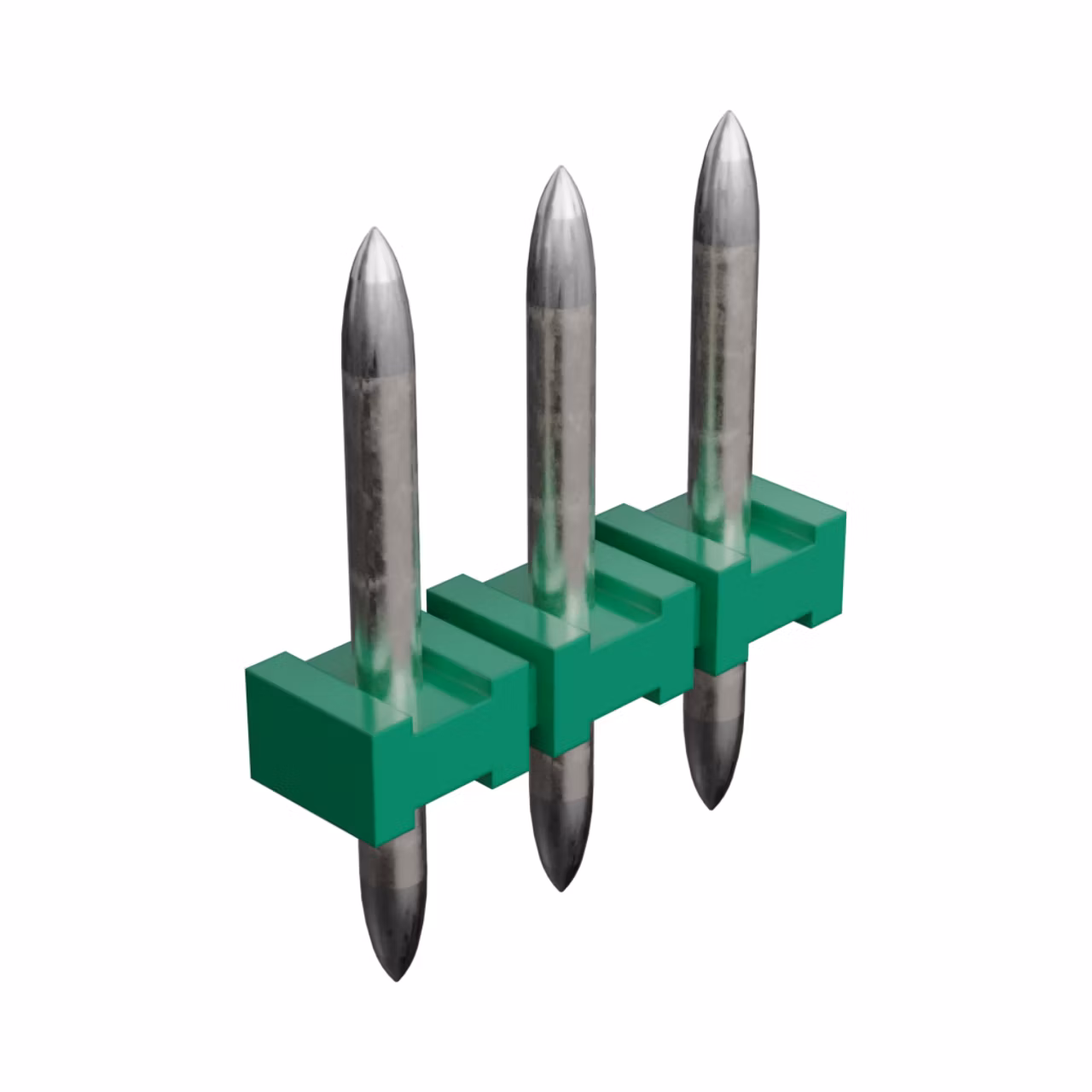 3.50mm Pitch Eurostyle Vertical PCB Pin Header, Breakable, 3 Circuits for sale
