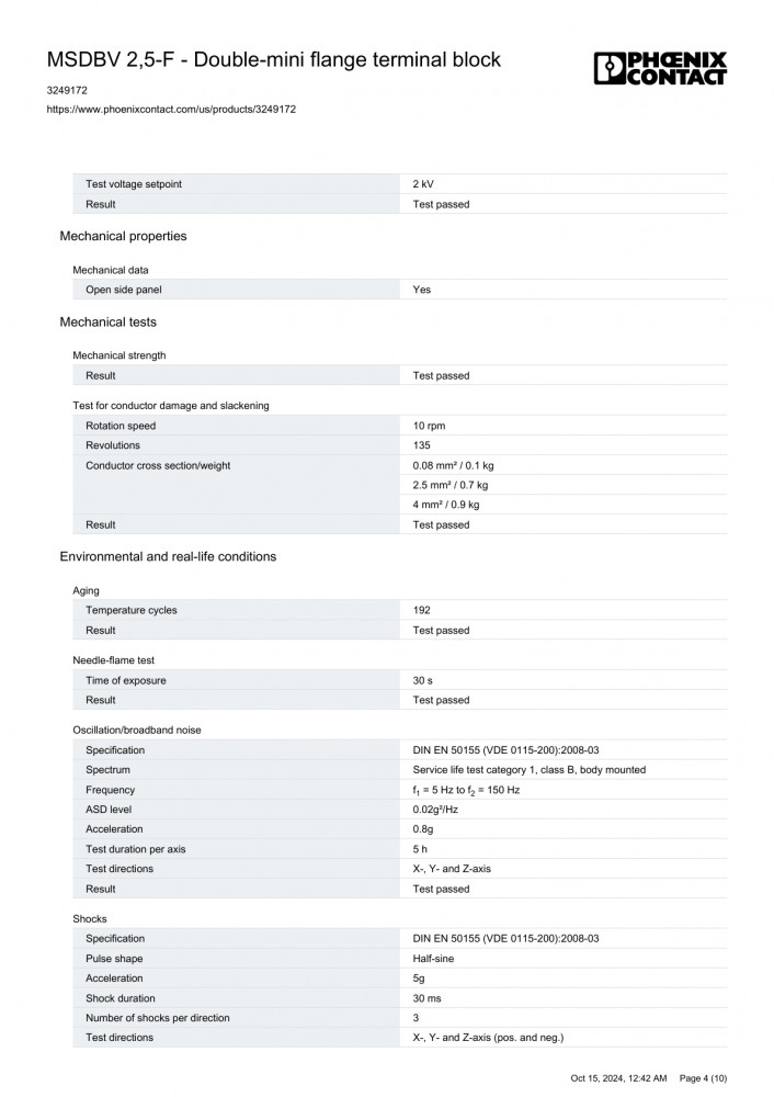 Phoenix Contact 3249172 technical document page 4