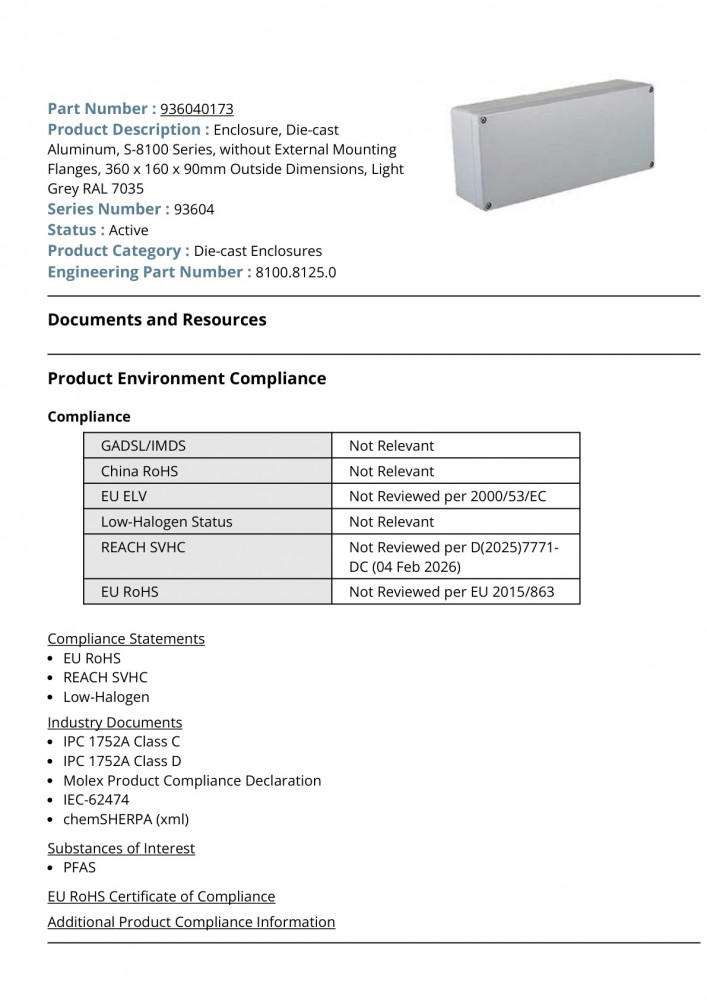 936040173 product document image, view 1