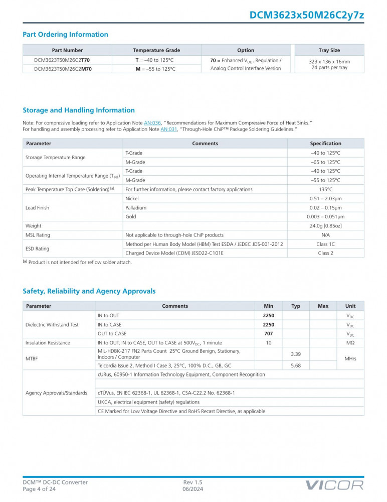 DCM3623T50M26C2M70 technical document page 4