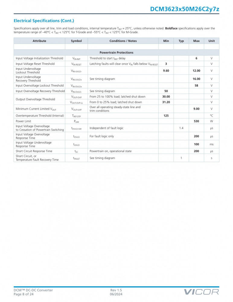 DCM3623T50M26C2M70 technical document page 8
