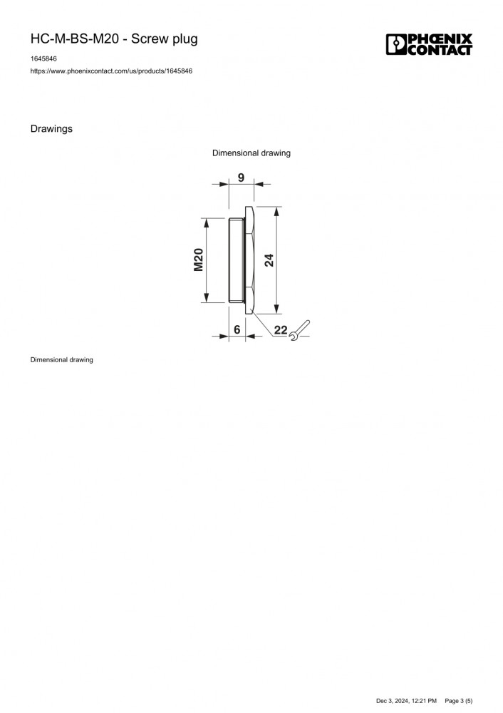Phoenix Contact 1645846 technical document page 3
