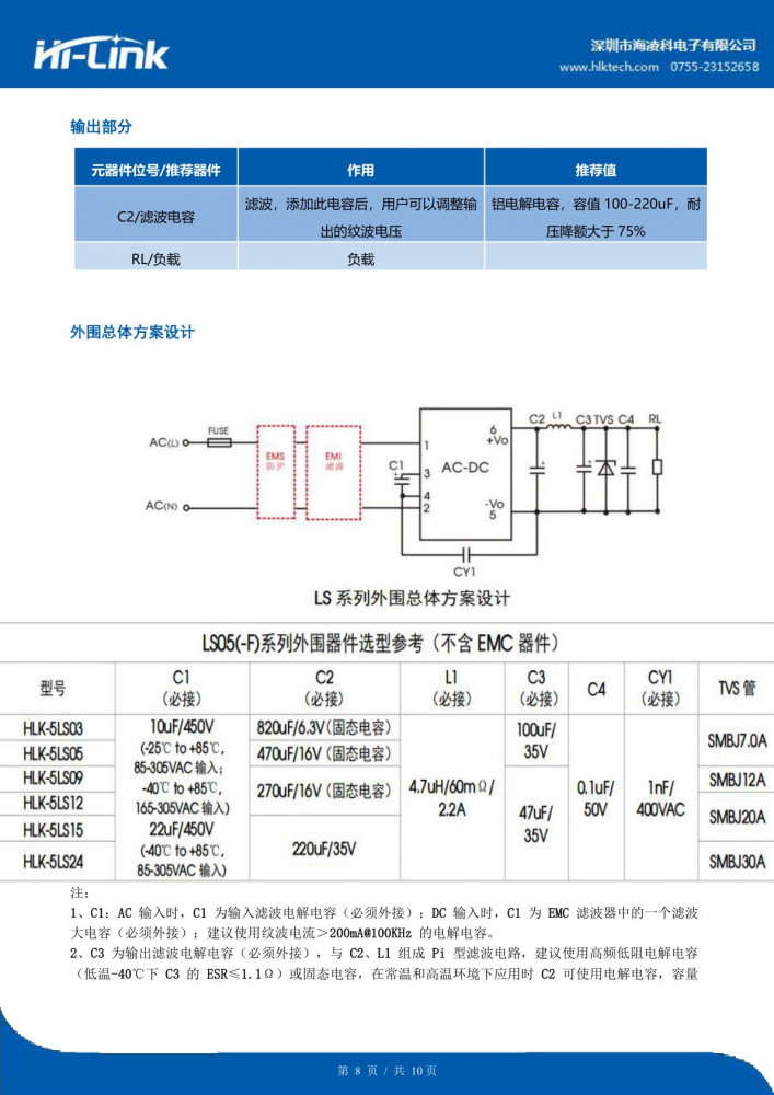 HLK-5LS05 datasheet page 10