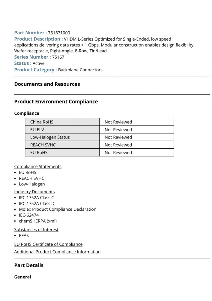 Technical document page 1 for connector reference