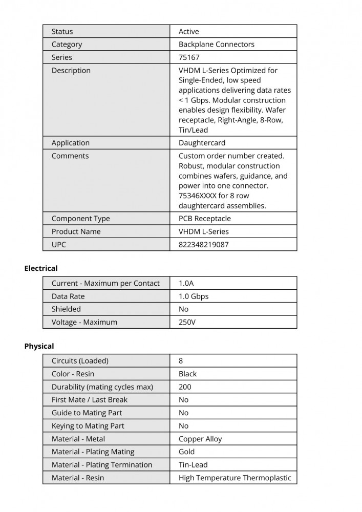 Technical document page 2 for connector reference