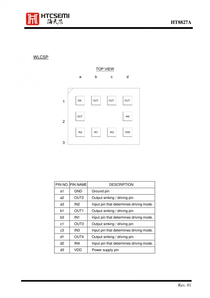 HT8827ARMZ datasheet page 2