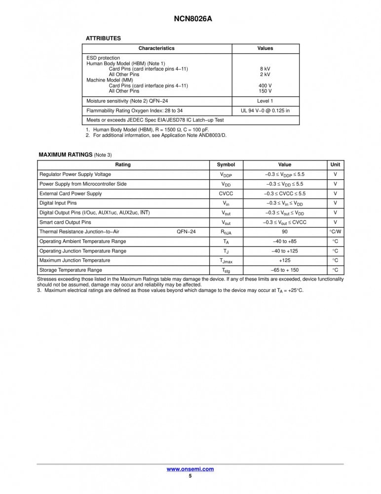 NCN8026A datasheet page 5