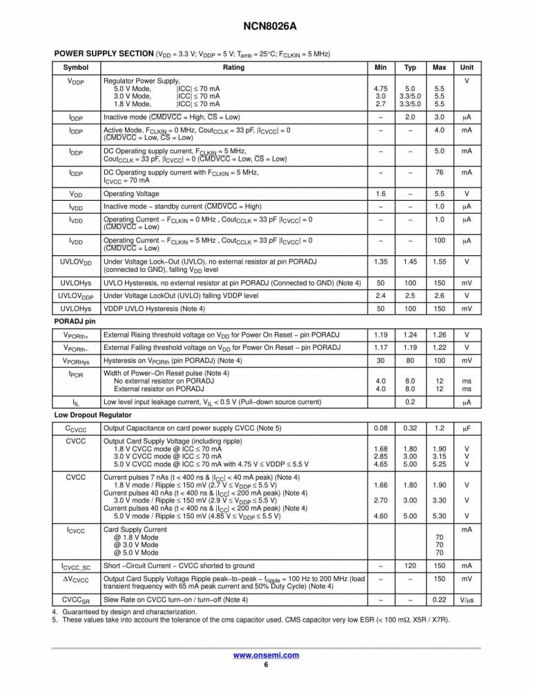 NCN8026A datasheet page 6