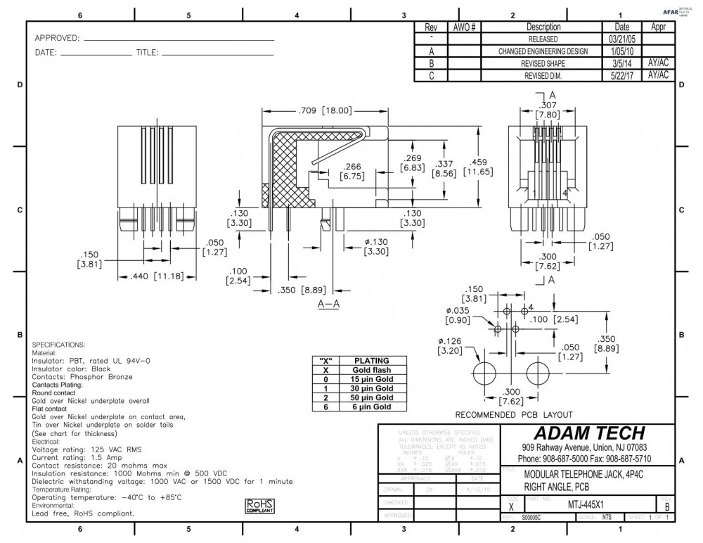 MTJ-445X1 technical document image