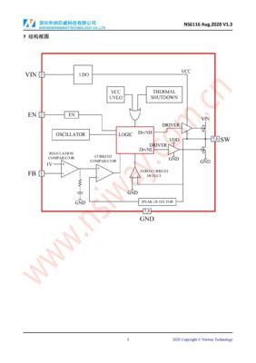 NS6116 8-30V Input 3.1A Output Synchronous Buck Regulator for sale