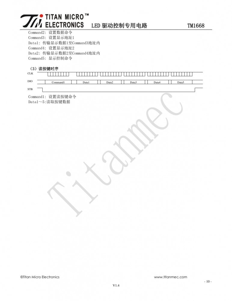 TM1668 technical document page 10