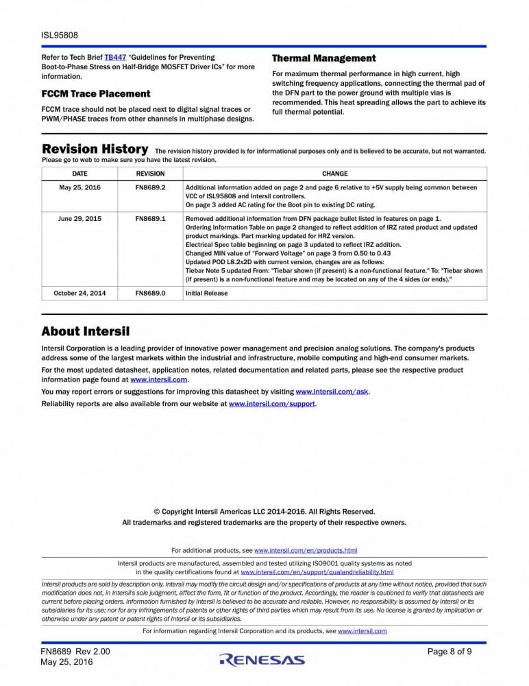 ISL95808HRZ-T datasheet page 8