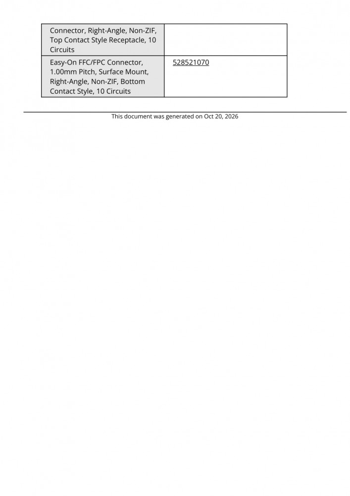 Molex FFC family specification page 4