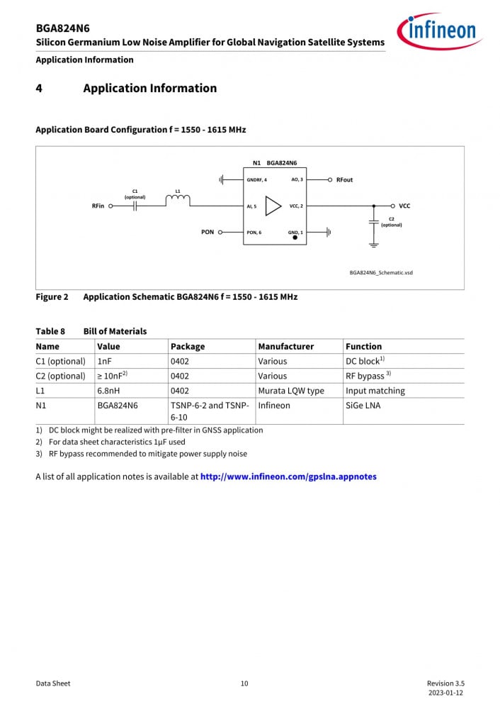 BGA824N6 datasheet page 10