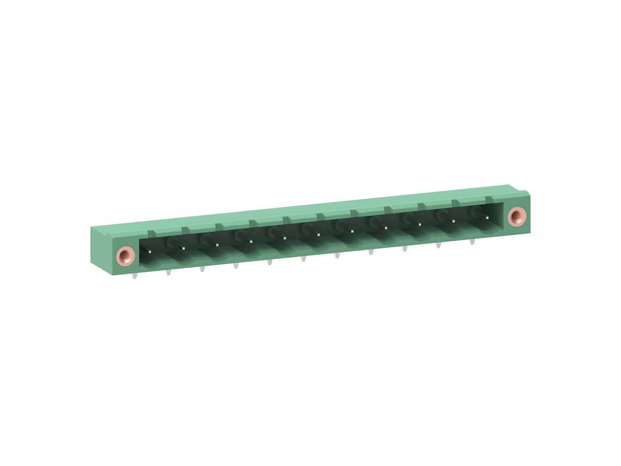 3.81mm Pitch Eurostyle Vertical PCB Header, 2 Rows, 18 Circuits