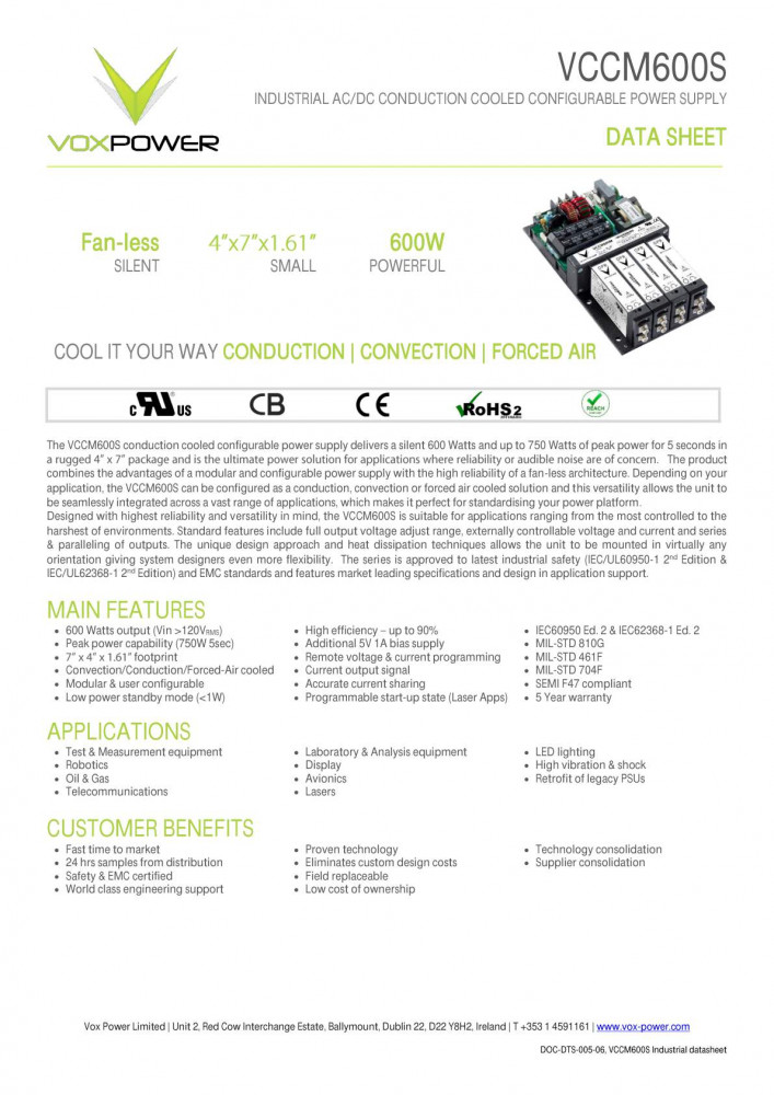 VCCM600S document page 1