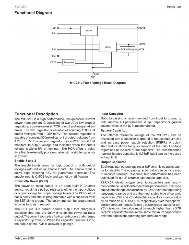 MIC2212 datasheet page 9