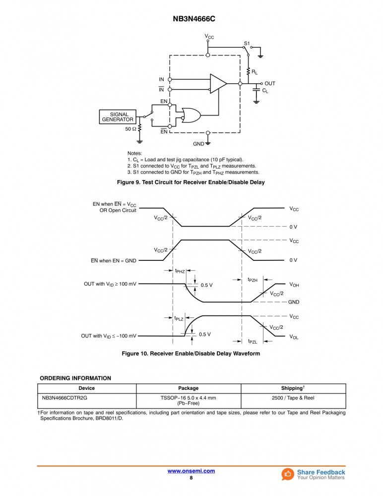 NB3N4666C datasheet page 8