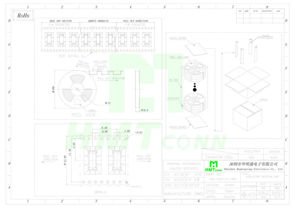 TYPE-C7041C-511-H997 manufacturing drawing page 3
