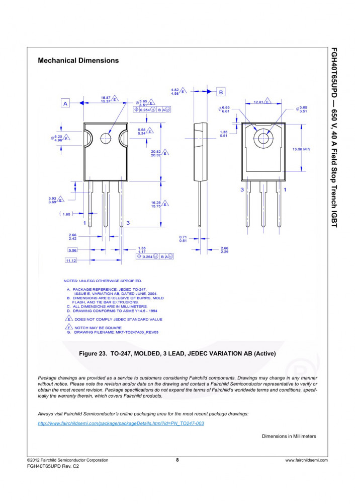 FGH40T65UPD datasheet page 8