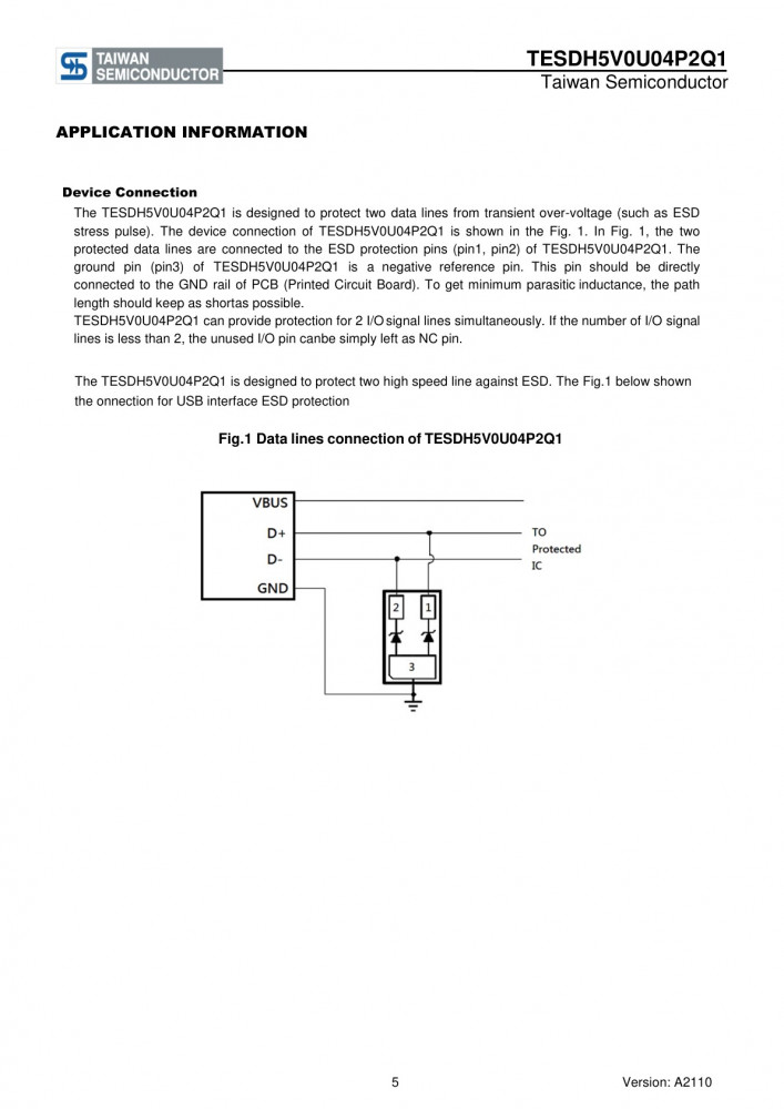 TESDH5V0U04P2Q1 datasheet page 5