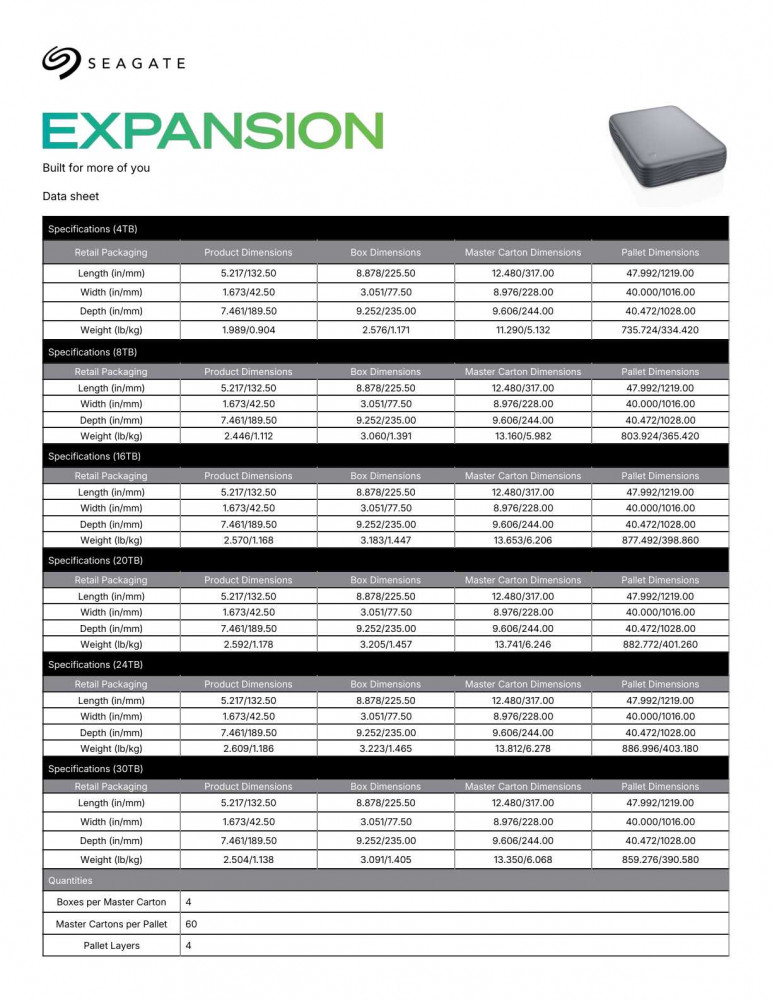 Seagate Expansion Desktop product sheet image 2