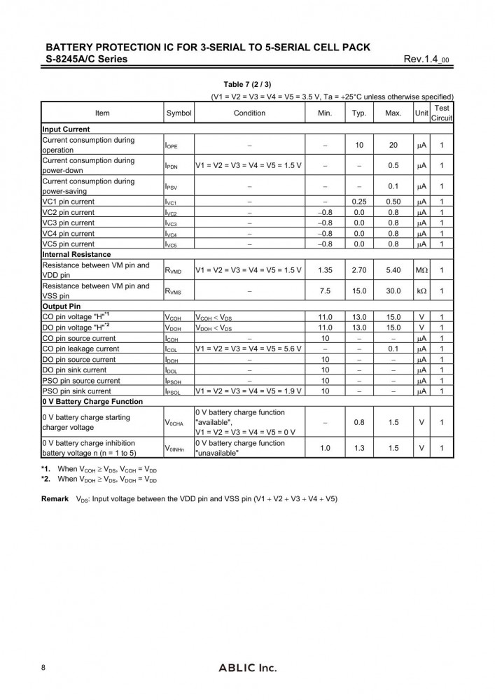 S-8245A/C technical document page 8