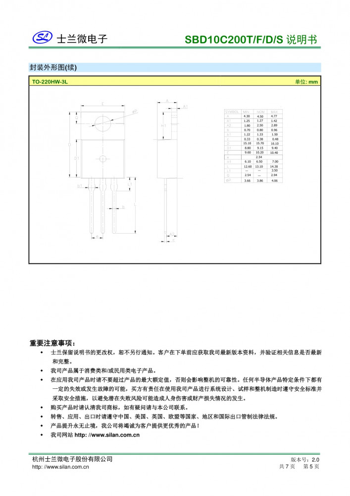SBD10C200F datasheet page 5