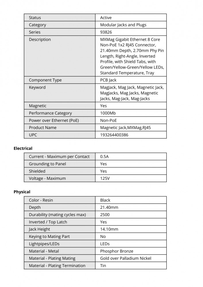 MOLEX 938263008 product document image, page 2