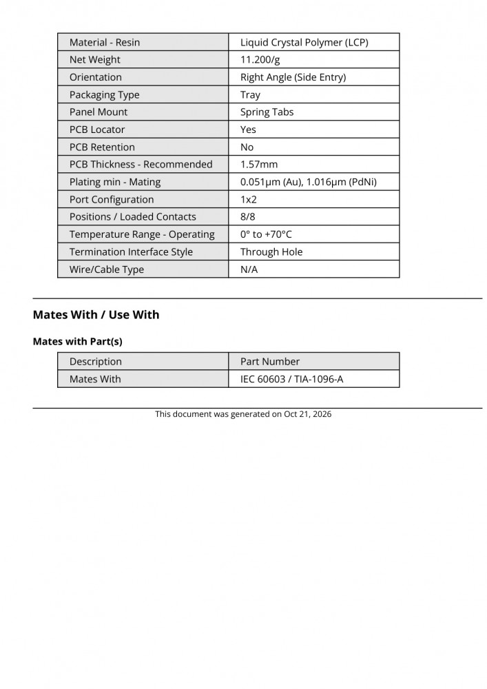 MOLEX 938263008 product document image, page 3