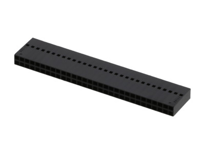 2.54mm Pitch C-Grid III Crimp Housing Dual Row, 50 Circuits, Black