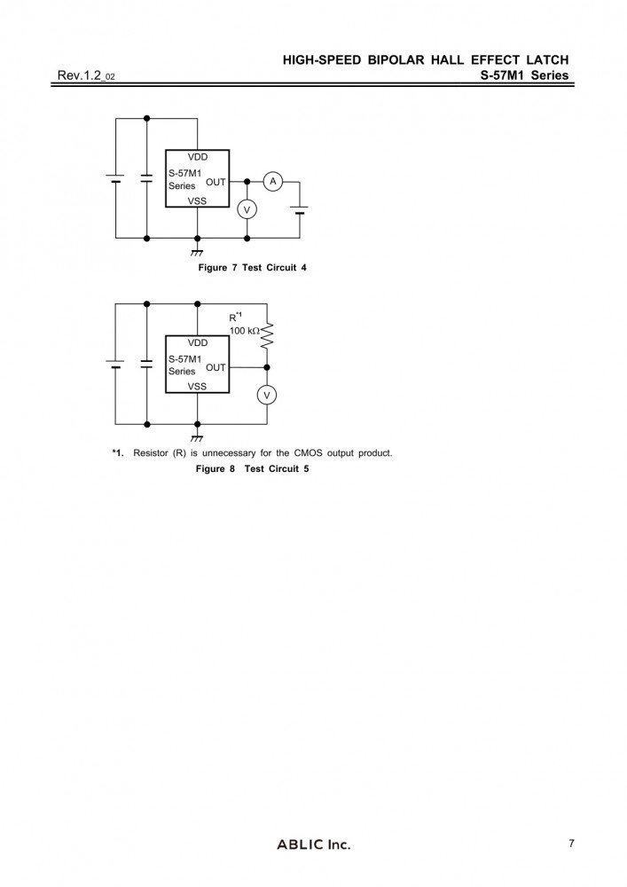 ABLIC S-57M1 datasheet page 7