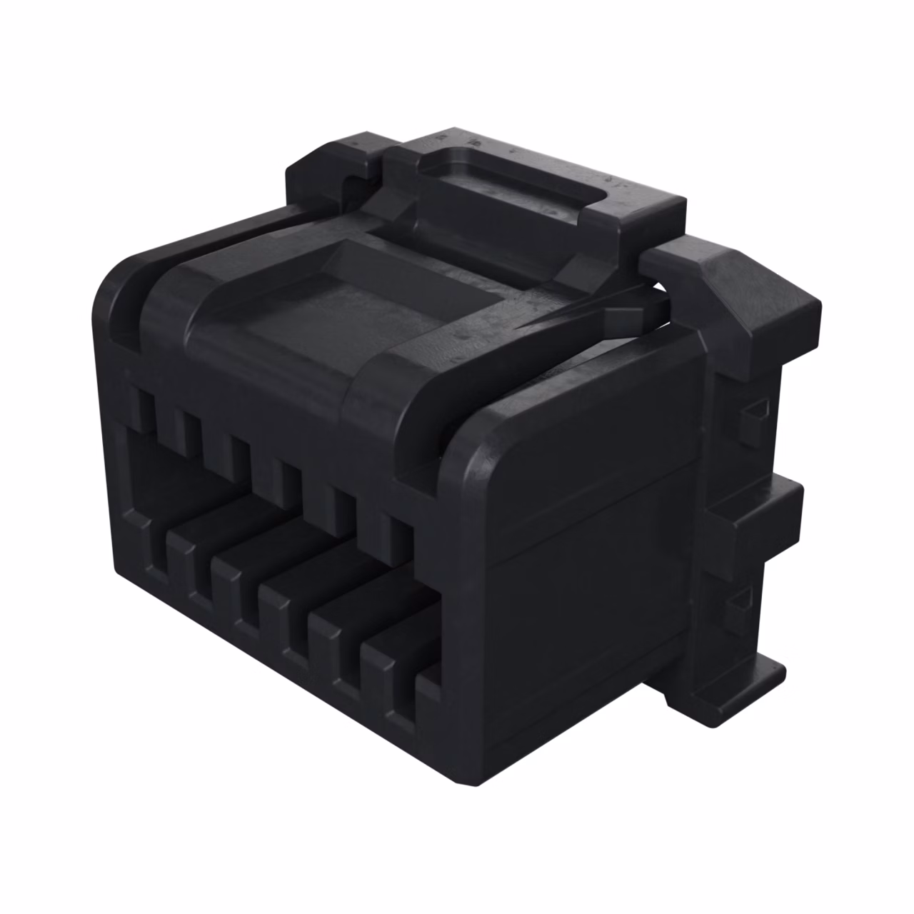 Micro-Lock Plus TPA Type Receptacle Housing, 1.25mm Pitch, Low-Halogen, Dual Row, Positive Lock, 12 Circuits, Black for sale