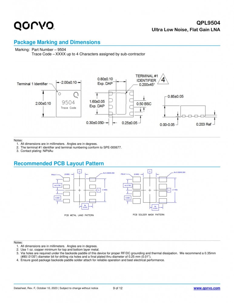 QPL9504 technical document page 9