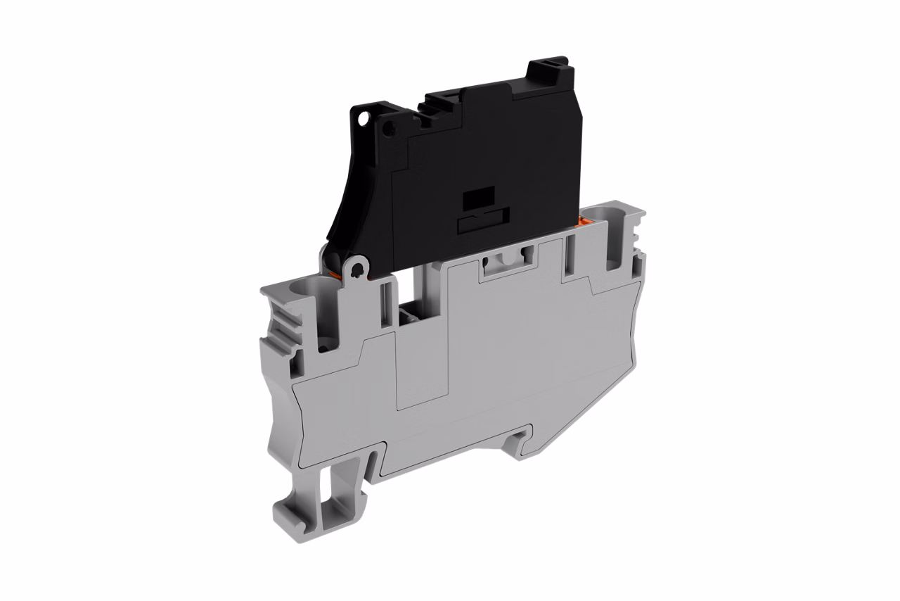 Single Level Fuse Terminal Block, Push-in Design, 8.00mm Width, 300V, 10.0A for sale