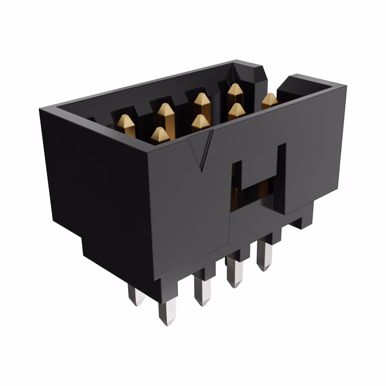 2.00mm Pitch, Milli-Grid PCB Header, Dual Row, Vertical, Through Hole, Shrouded, 24 Circuits, 0.76µm Gold (Au) Plating, 2.80mm Tail Length, Dual Side Slots, Dual Friction Locks, Center Polarization, with Peg, Tube