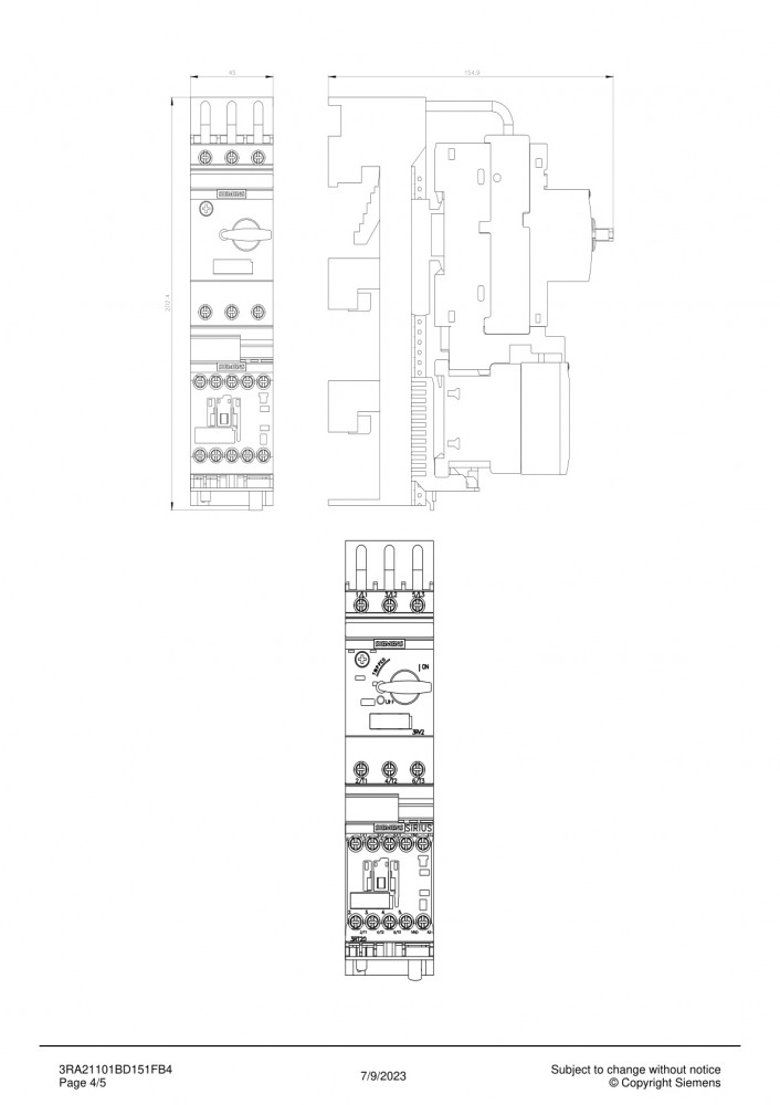 SIEMENS 3RA21101BD151FB4 datasheet page 4