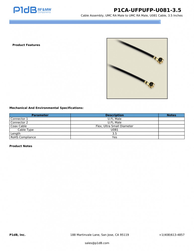 Product documentation image for P1CA-UFPUFP-U081-3.5