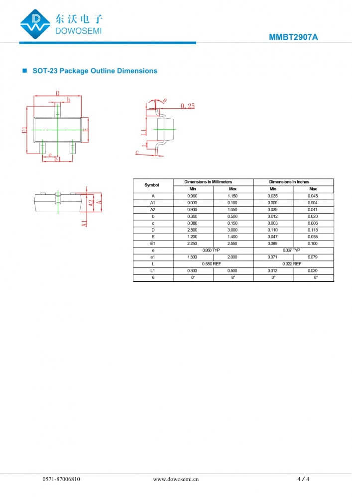 MMBT2907A datasheet page 4