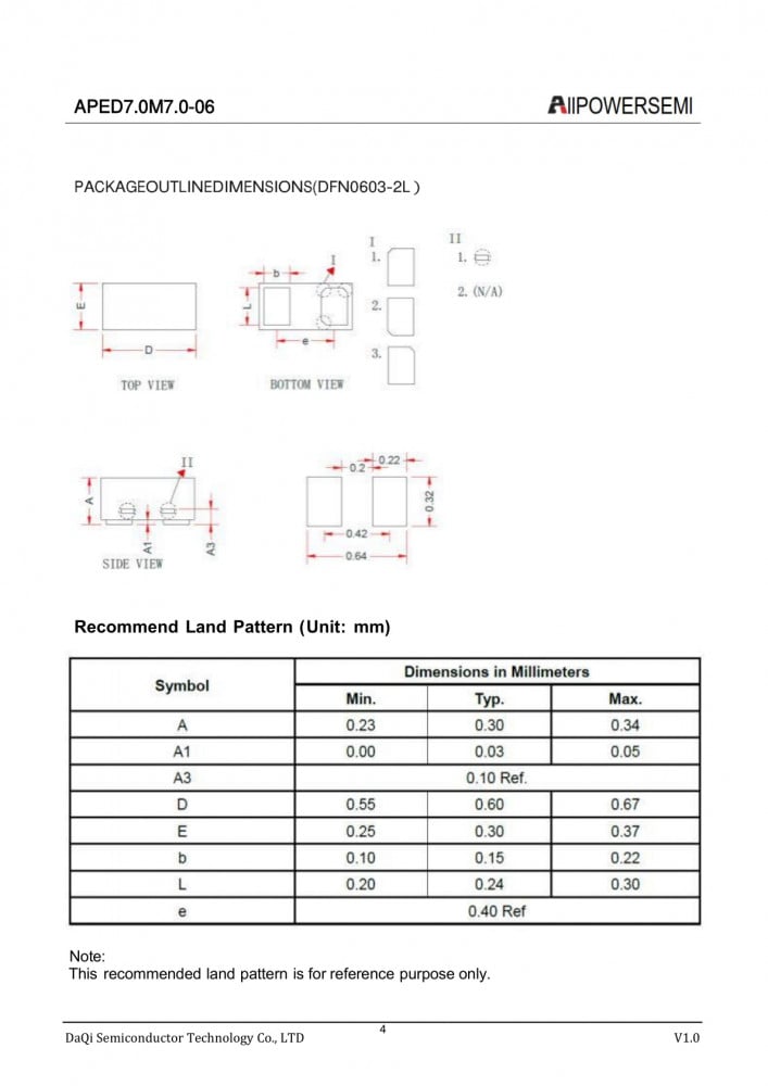 APED7.0M7.0-06 datasheet page 4