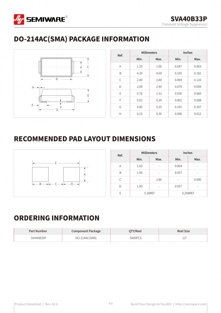 SVA40B33P technical document page 4