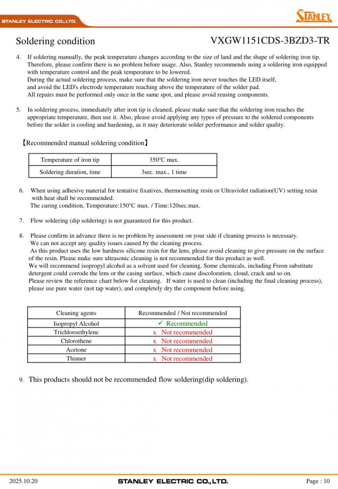VXGW1151CDS-3BZD3 datasheet page 10