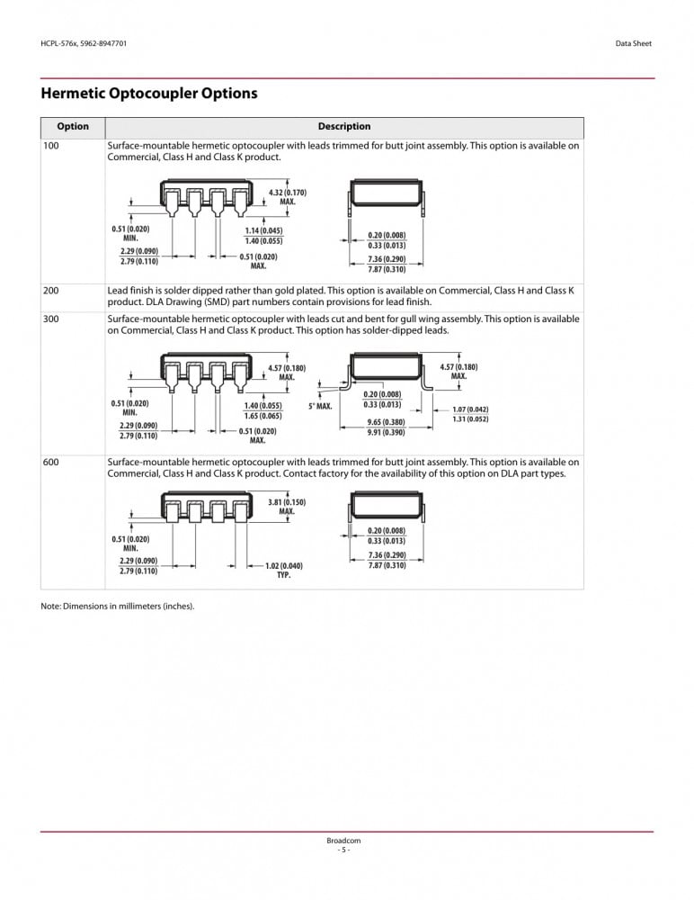 5962-8947701PA datasheet page 5