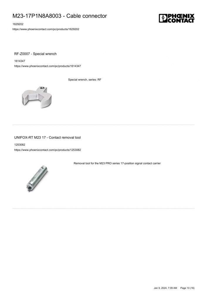 Phoenix Contact 1629202 technical document page 10