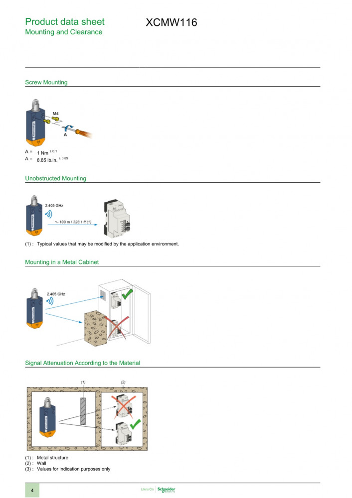 XCMW116 technical document page 4