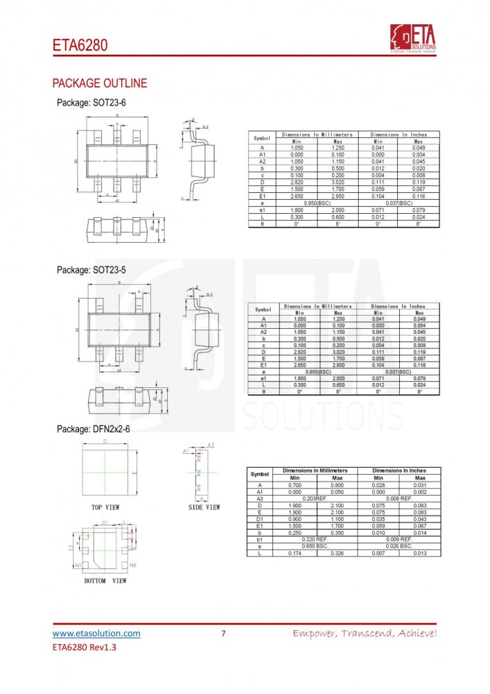 ETA6280S2F datasheet page 7