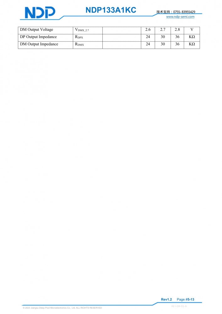 NDP133A1KC datasheet page 5