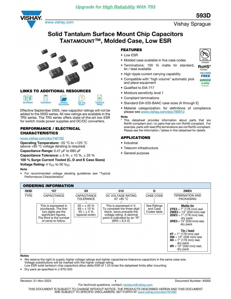 593D technical document page 1