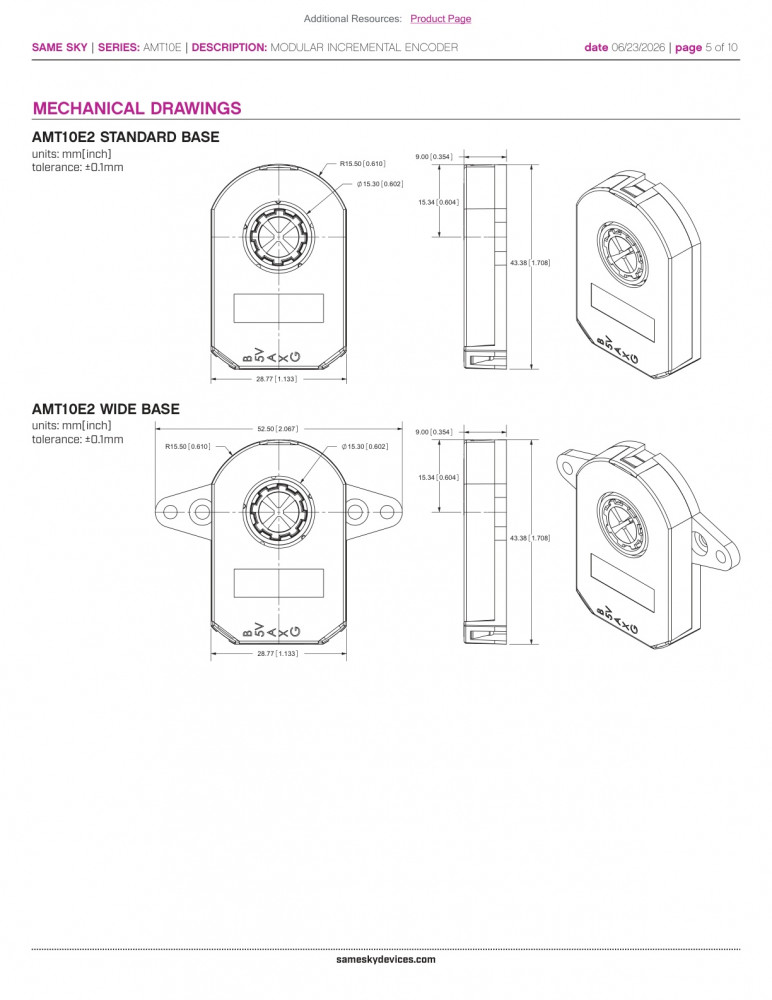 AMT10E technical documentation page 5